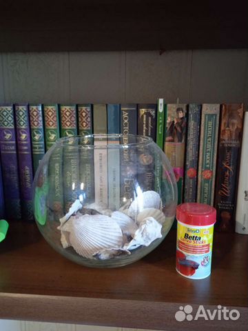 Ваза-аквариум для рубки петушка. + корм