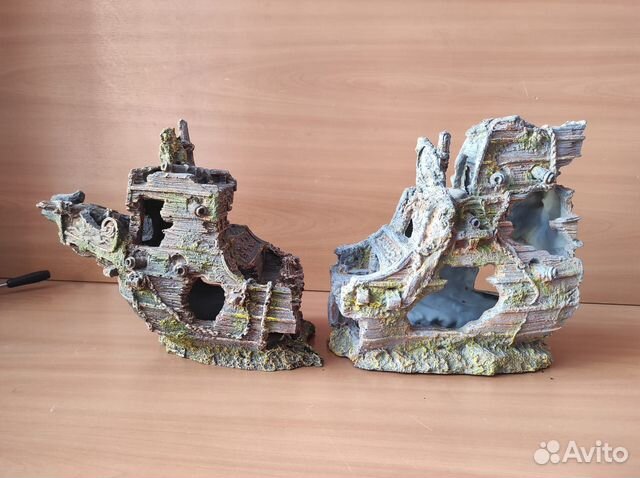 Корабль в аквариум (большой)